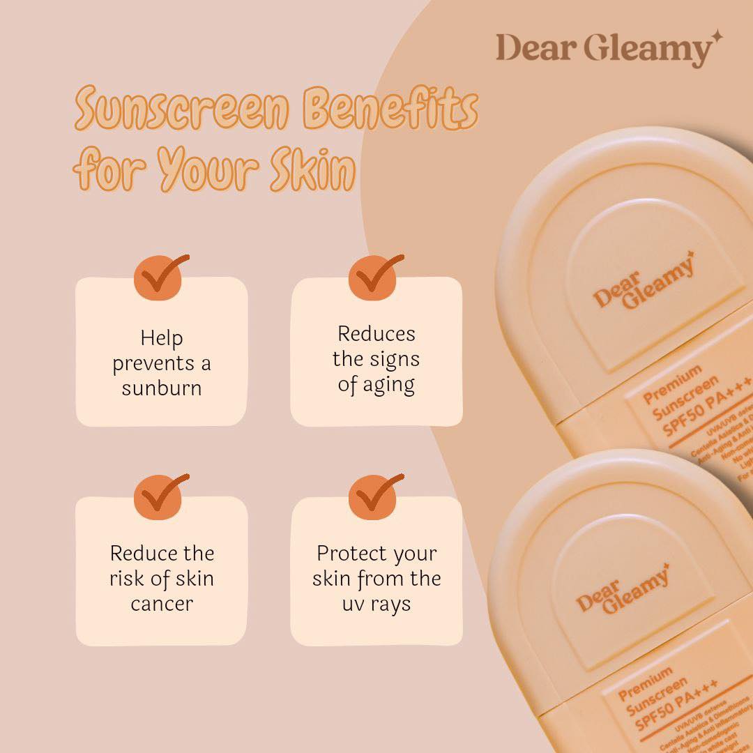 Dear Gleamy Premium Sunscreen SPF 50 - The Beauty Cart
