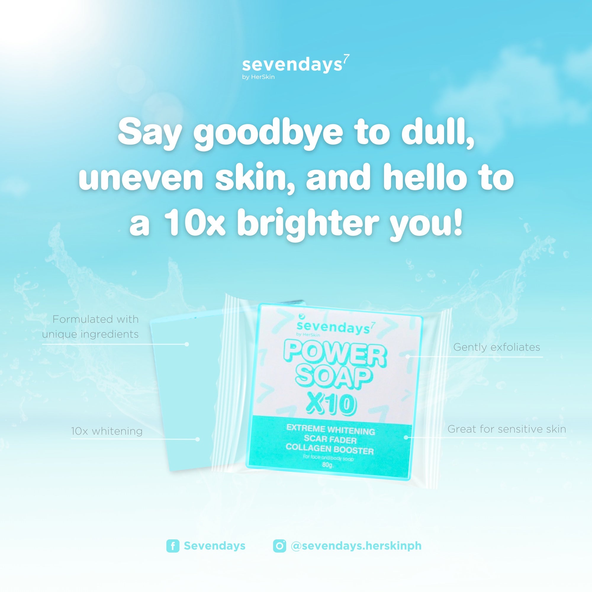 Her Skin Sevendays Power Soap x10 - The Beauty Cart