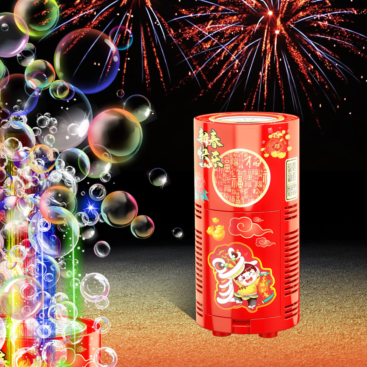Electric Fireworks Bubble Machine Toys with Lightning & Sound – The ...
